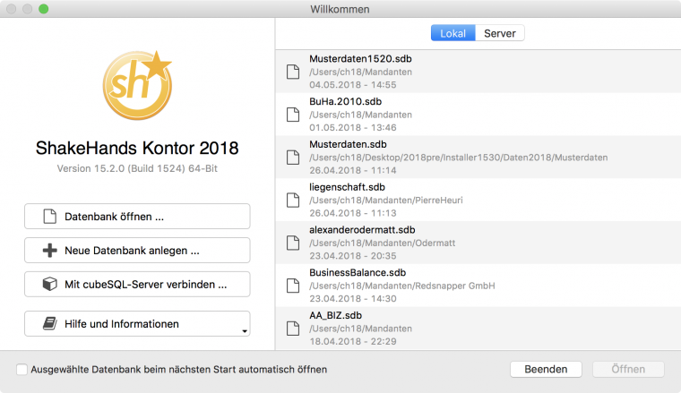 Kontor - shakehands Anwenderhandbücher